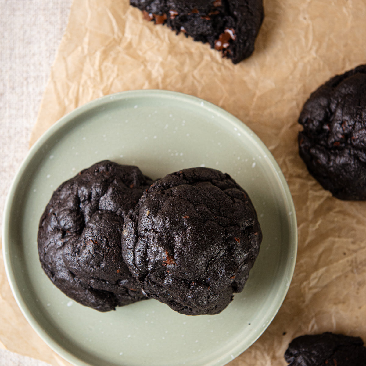 Double Chocolate – Half Baked Cookies