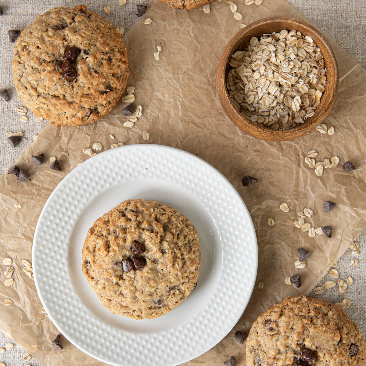 Oatmeal Chocolate Chip – Half Baked Cookies